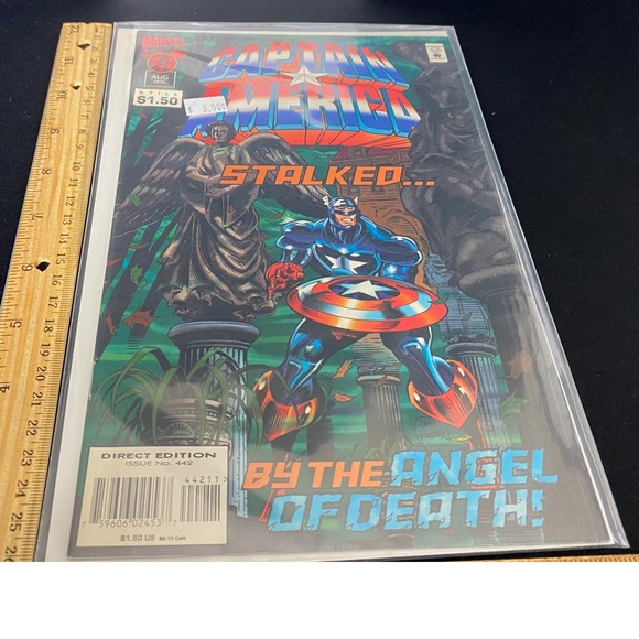 Marvel | Accents | Captain America Comic Book Issue 442 By The Angel Of ...